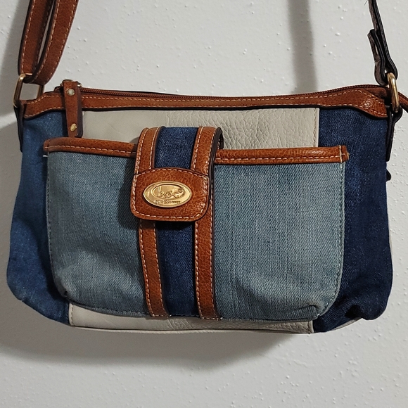 b.o.c. | Bags | Born Boc Denim And Leather Satchel | Poshmark
